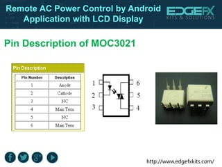 Remote ac power control by android application with lcd display | PPTX