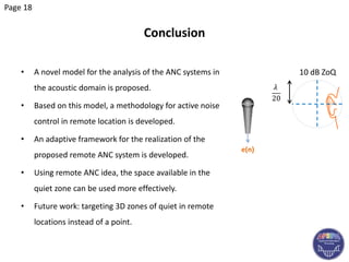 Remote Active Noise Control | PPTX