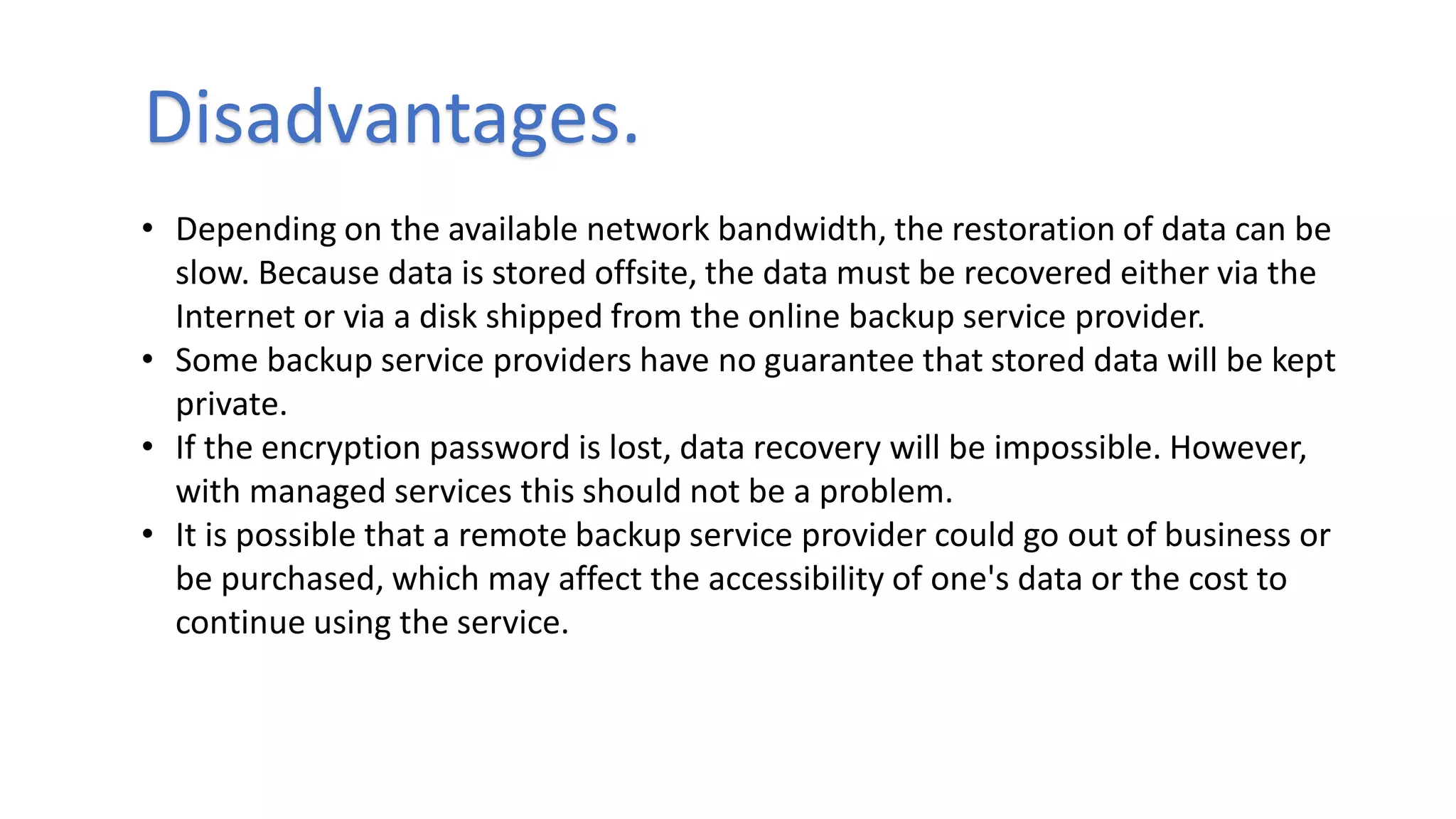 Remote backup system | PDF