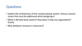 Remote backup system | PDF