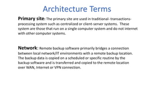 Remote backup system | PDF