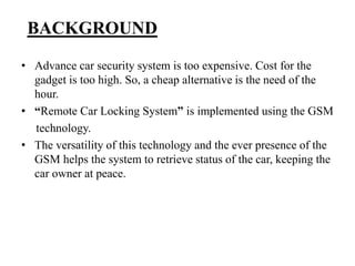 Remote car locking system | PPT