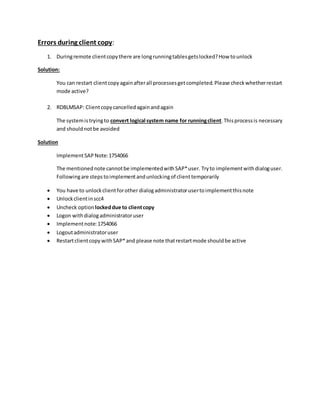 Remote client copy | PDF