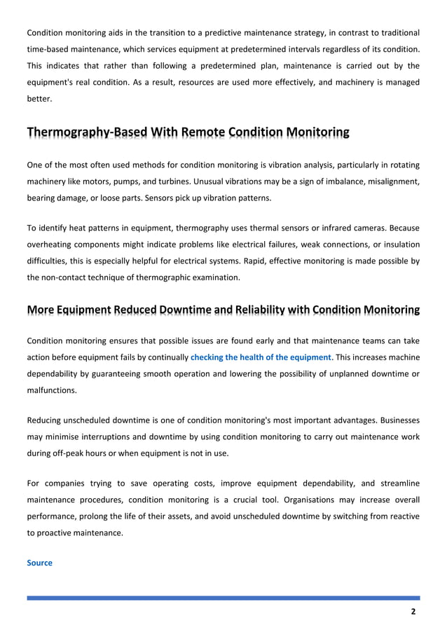 Remote Condition Monitoring Transforming Upkeep and Improving ...