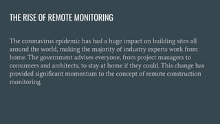 Remote construction monitoring | PPT