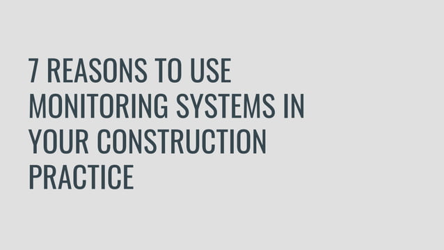 Remote construction monitoring | PPT