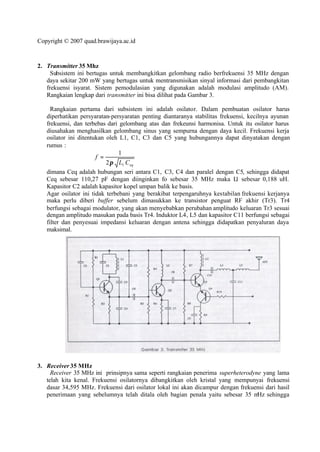 Remote control alarm sepeda motor | PDF