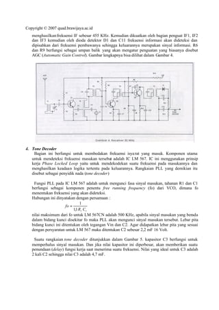 Remote control alarm sepeda motor | PDF
