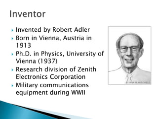 Remote Control Invention | PPT