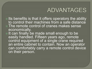 Remote controlled material handling equipment | PPTX | Radio Control ...