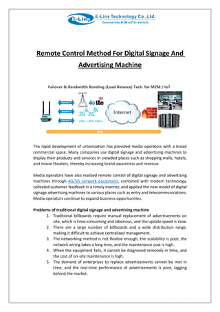 Remote Control Method For Digital Signage And Advertising Machine.pdf