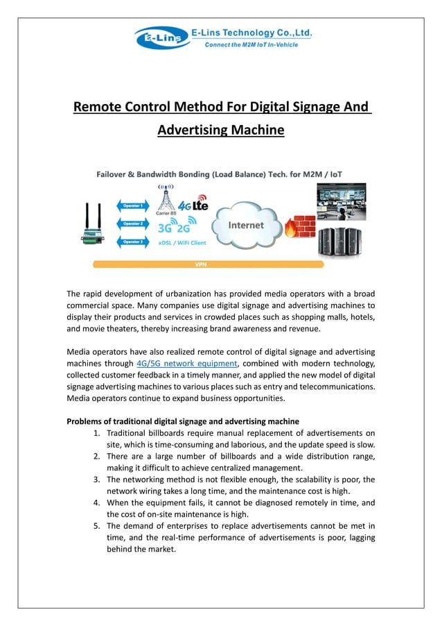 Remote Control Method For Digital Signage And Advertising Machine.pdf