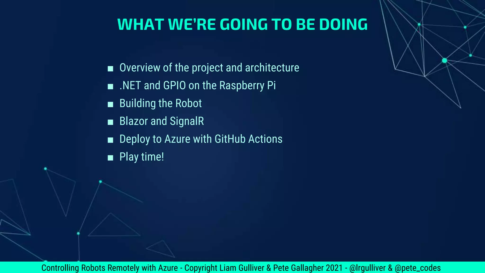 Controlling Robots Remotely with Azure | PPT