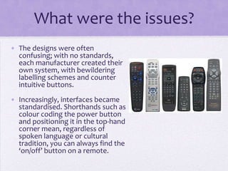 Remote Controls - HCI - Assignment 1 | PPT