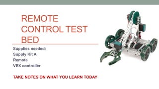 Remote control test | PPTX