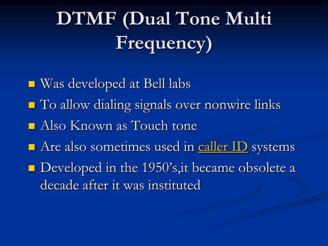 Remote control using DTMF | PPT