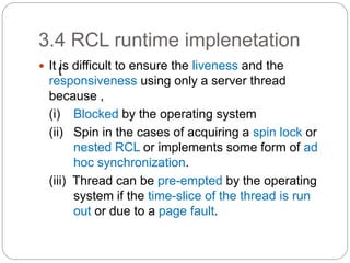 Remote core locking (rcl) | PPT
