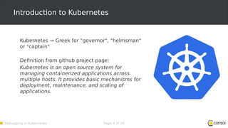 Remote debugging of Application in Kubernetes | PPT