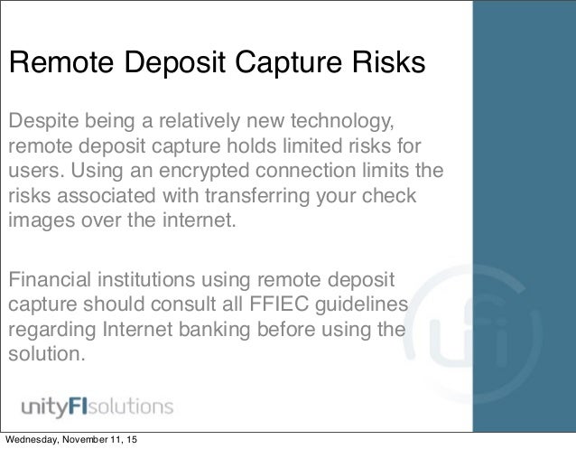 Remote Deposit Capture