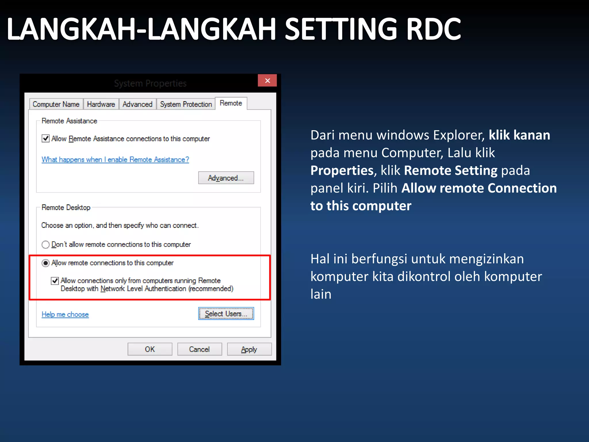 Remote desktop connection | PPTX