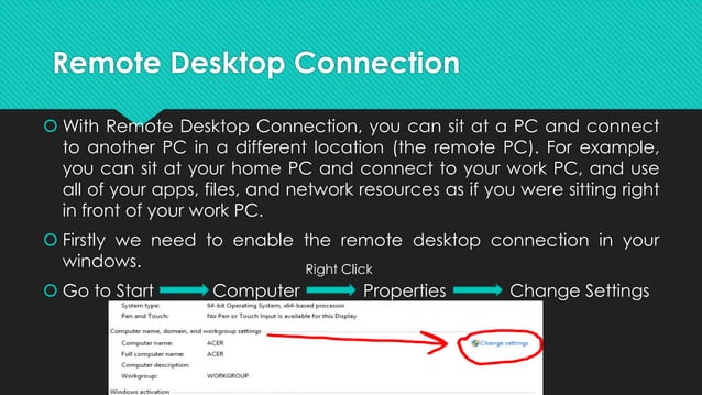 Remote desktop connection | PDF | Operating Systems | Computer Software ...