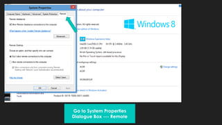 Remote desktop connection | PDF