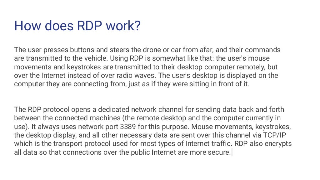 Remote desktop protocol