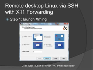 Remote desktop win to linux | PPTX