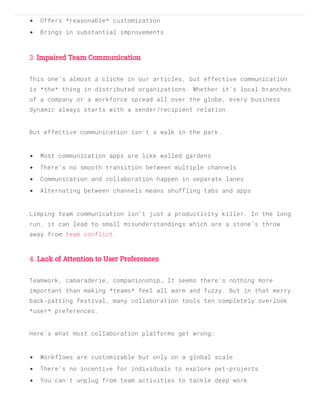 Remote First Team Collaboration Tool | PDF