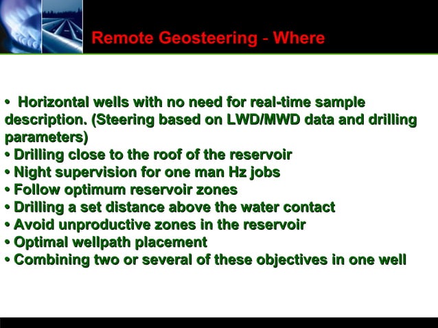 Remote geosteering presentation | PPT