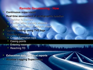 Remote geosteering presentation | PPT