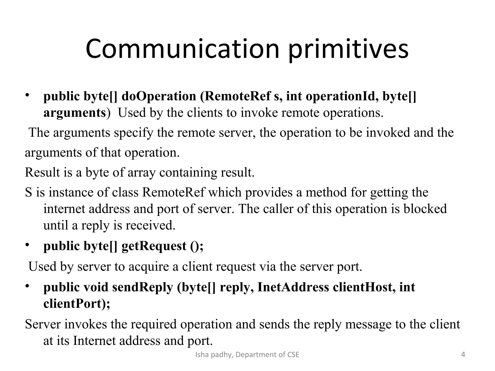 Remote invocation | PPT