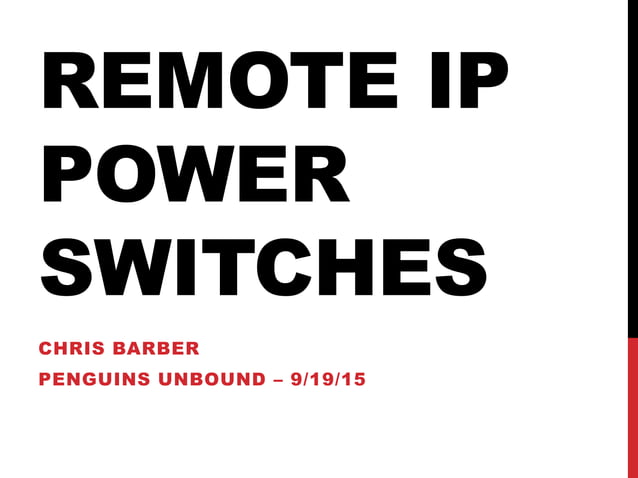 Remote IP Power Switches | PPT