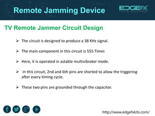 TV Remote Jammer | 555 Timer Projects | Final Year Engineering Projects ...
