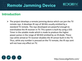 TV Remote Jammer | 555 Timer Projects | Final Year Engineering Projects ...
