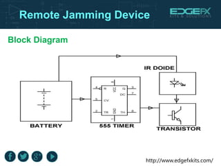 TV Remote Jammer | 555 Timer Projects | Final Year Engineering Projects ...