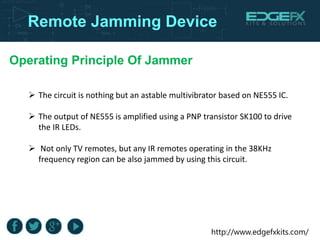 TV Remote Jammer | 555 Timer Projects | Final Year Engineering Projects ...