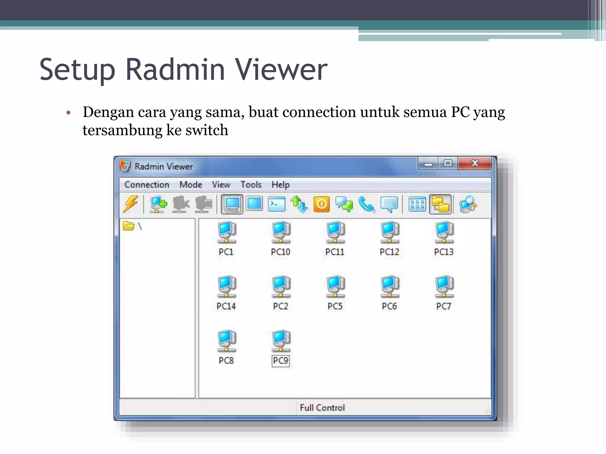 Remote komputer menggunakan radmin | PPTX