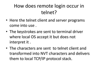 Remote login | PPT