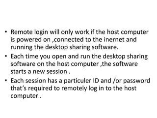Remote login | PPTX
