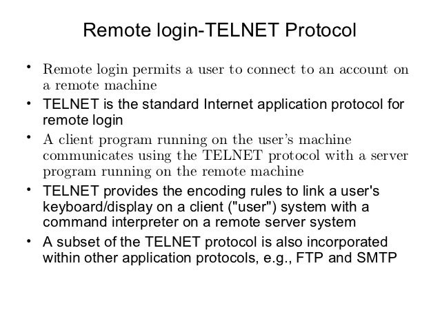 Remote login.89 to 90