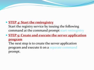 Remote method invocatiom | PPTX | Programming Languages | Computing