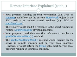 Remote method invocation | PPT
