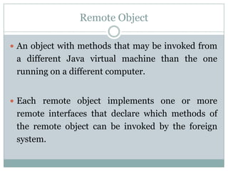 Remote method invocation | PPT
