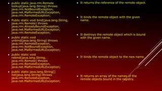 Remote method invocation | PPT