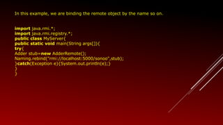 Remote method invocation | PPT