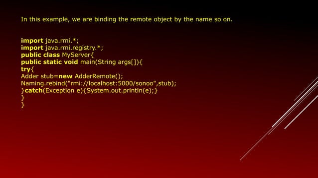 Remote method invocation | PPT