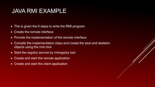 Remote method invocation | PPT