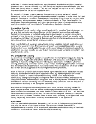 Remote Monitoring | PDF