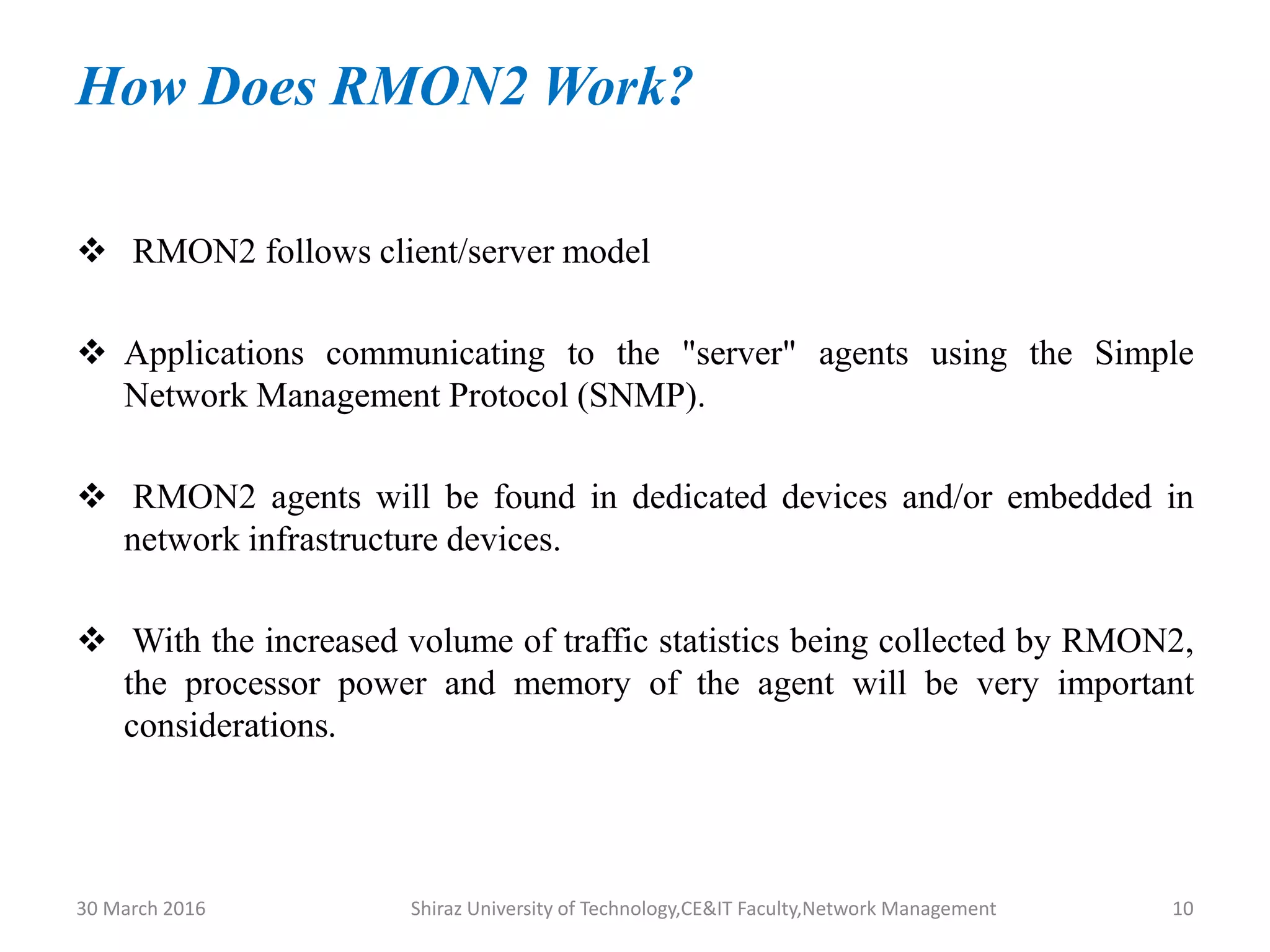 Remote network monitoring | PPTX